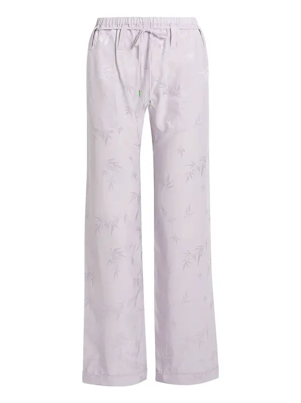 Alexander Wang Satin-jacquard Straight-leg Pants - Lilac