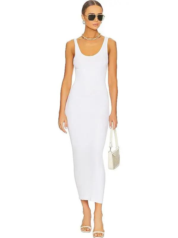 Enza Costa Maxi Tank Dress - White