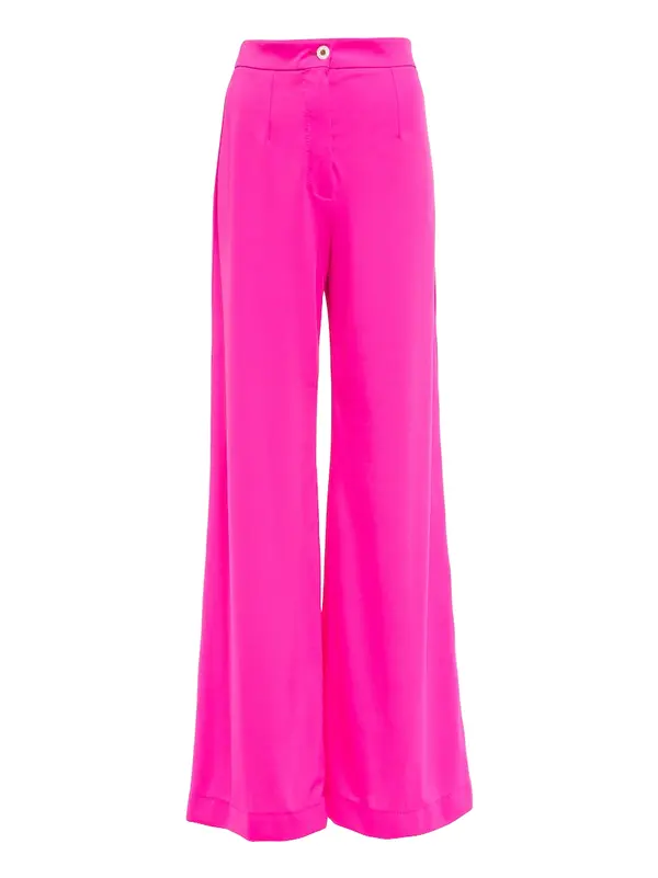 Dolce & Gabbana High-rise Wide-leg Trousers - Pink