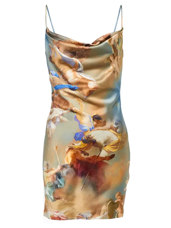 Balmain Printed Mini Dress - Multicoloured