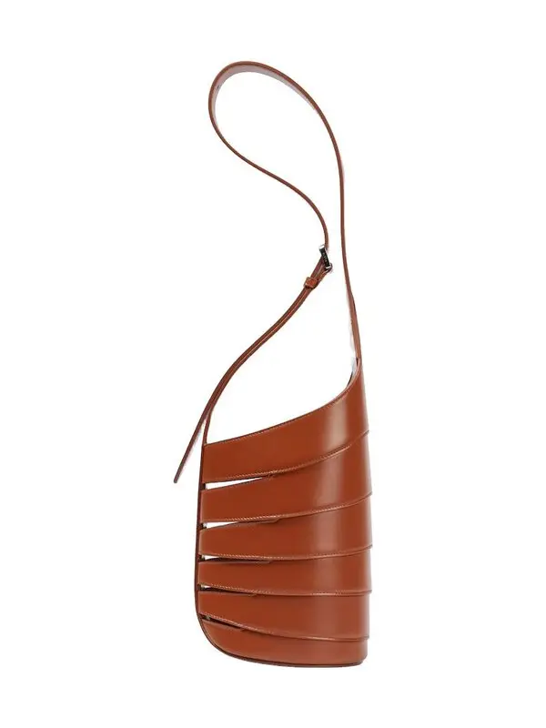 Alaïa Leather Shoulder Bag - Brown