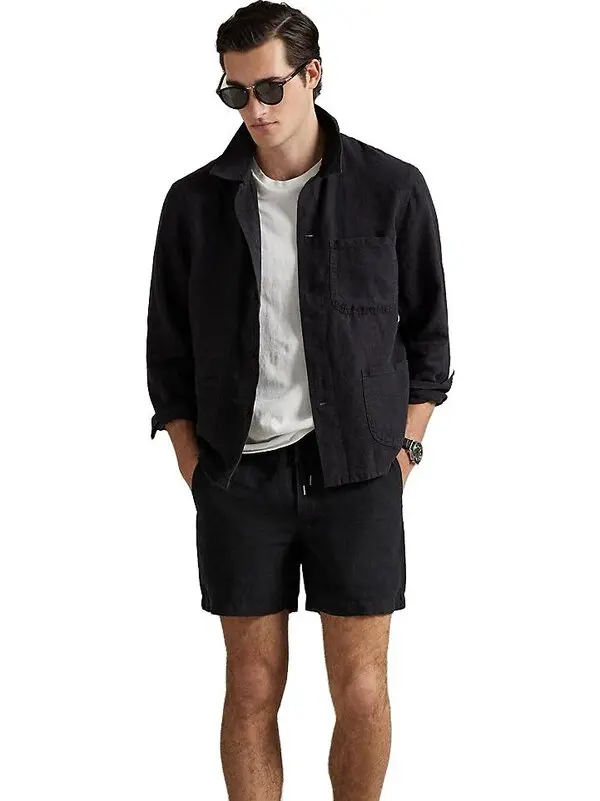 Ralph Lauren 6-inch Polo Prepster Linen Short - Polo Black