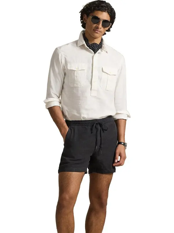 Ralph Lauren 6-inch Polo Prepster Linen Short - Polo Black