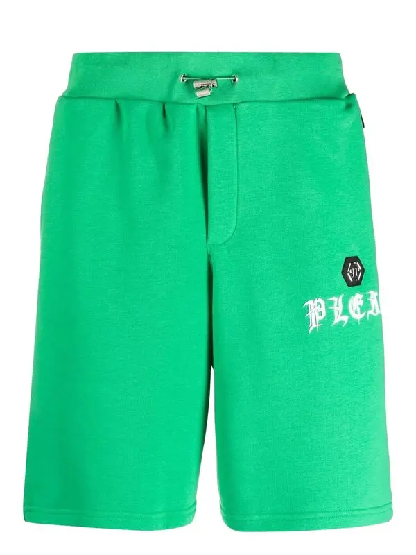 Philipp Plein Logo-plaque Track Shorts - Green