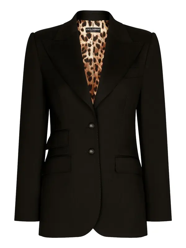Dolce & Gabbana Turlington Gabardine Single-breasted Blazer - Black