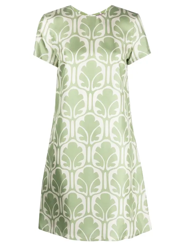 La DoubleJ Mini Swing Shift Dress - Green
