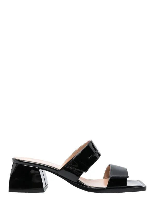 NODALETO Bulla Double-strap 45mm Sandals - Black