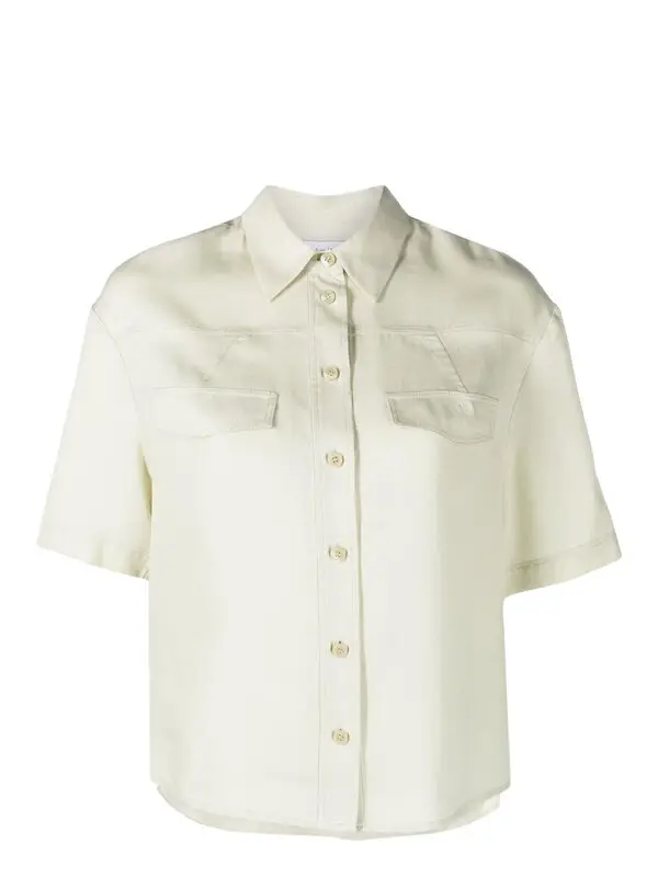 Calvin Klein Embroidered Logo Shirt - Green