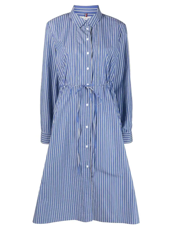 Tommy Hilfiger Stripe Shirt Dress - Blue