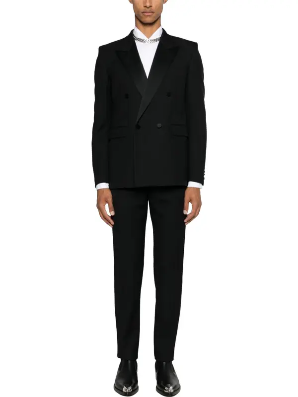 Alexander McQueen Evening Tuxedo Trousers - Black