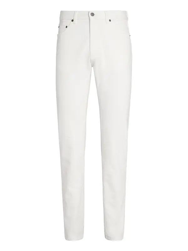 Zegna Roccia Slim-fit Jeans - White