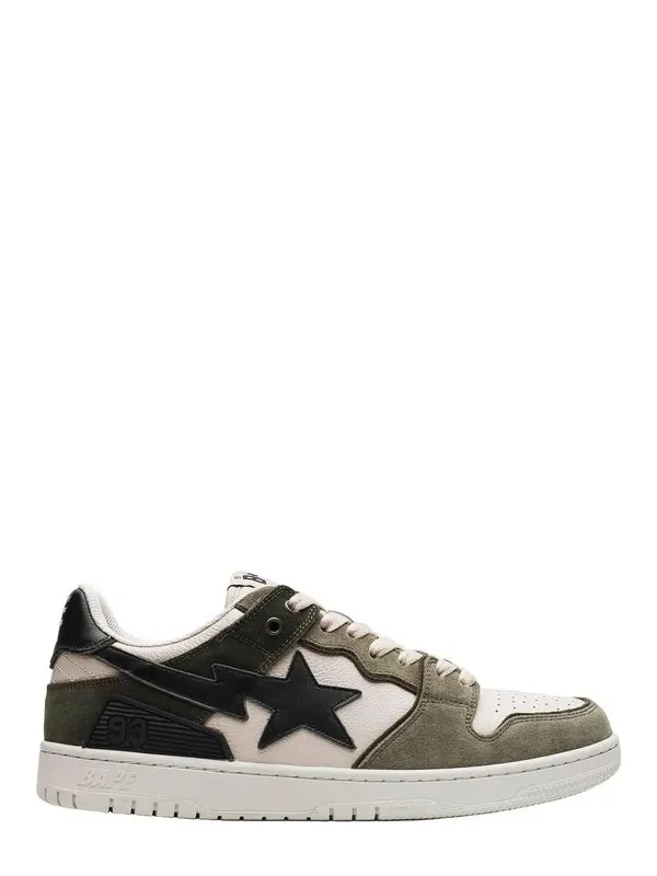 A BATHING APE Sk8 Sta #4 M1 Olive Darb Sneakers - Green