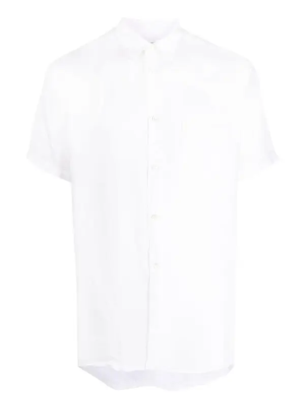 Comme Des Garçons Short-sleeves Classic-collar Shirt - White