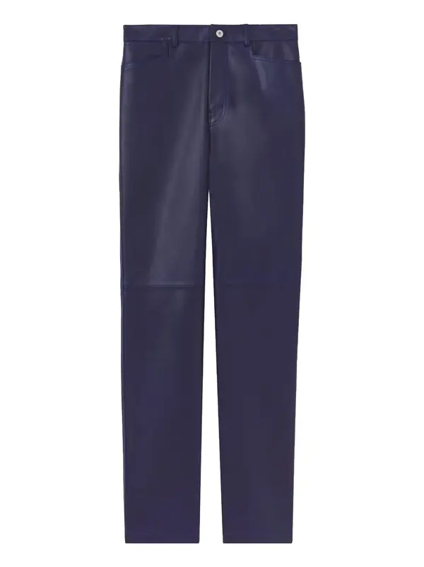 Proenza Schouler White Label Leather Trousers - Blue