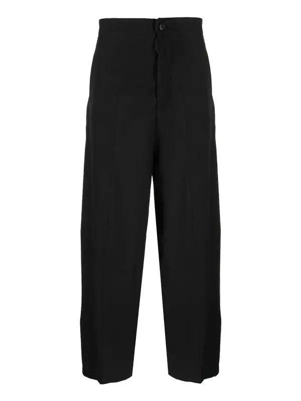 CRAIG GREEN Cotton Wide-leg Trousers - Black