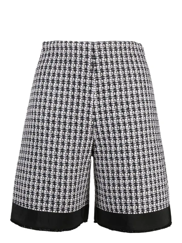 Moncler High-waisted Tailored Shorts - Black