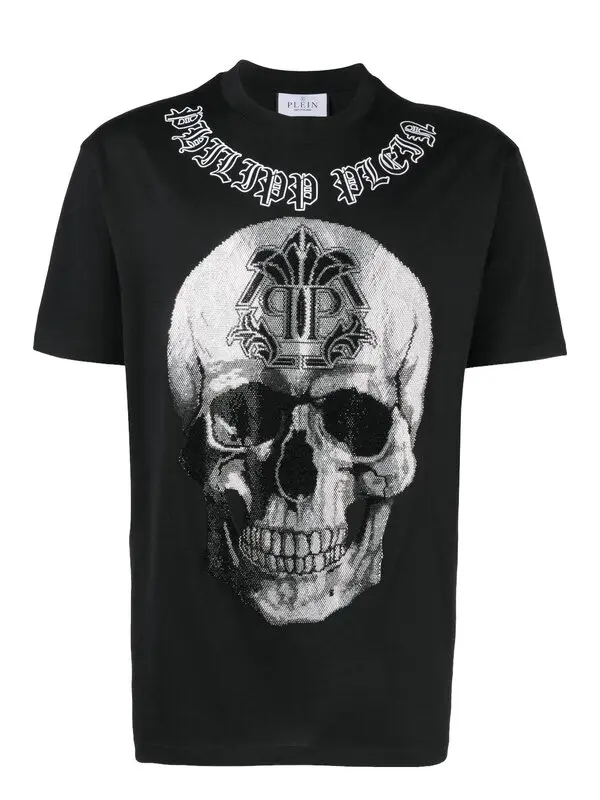 Philipp Plein Gothic Banner Short-sleeve T-shirt - Black