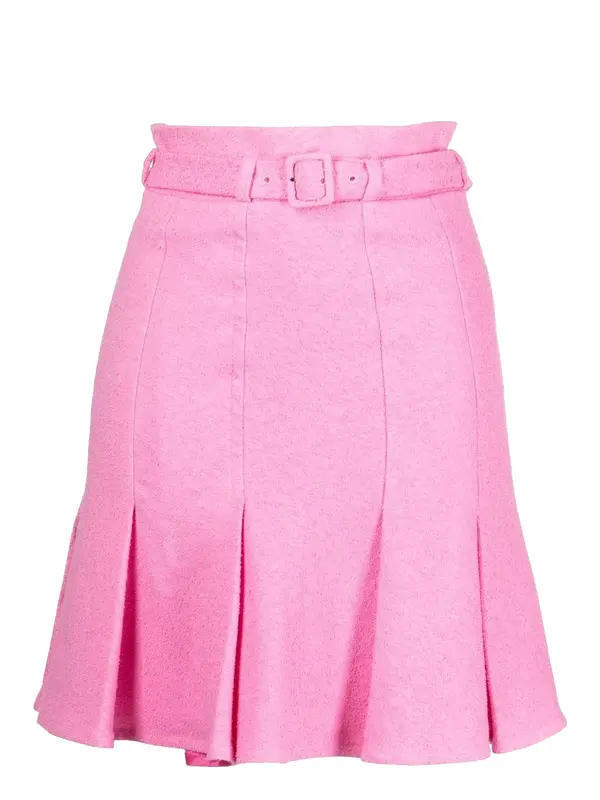 Patou High-waisted Pleated Skirt - Pink