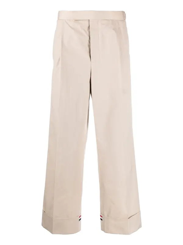Thom Browne Rwb Stripe Tailored Trousers - Neutrals