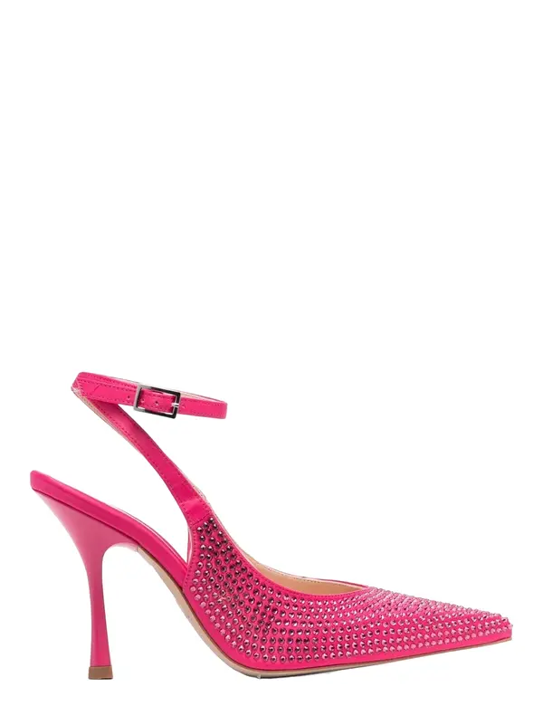 Liu Jo Embellished Pointed-toe Pumps - Pink