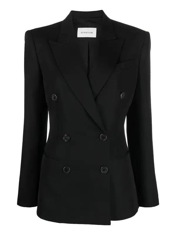 ARMARIUM Myra Double-breasted Blazer - Black