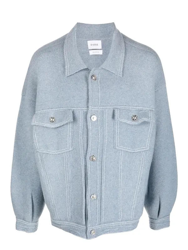 BARRIE Oversized Denim Jacket - Blue