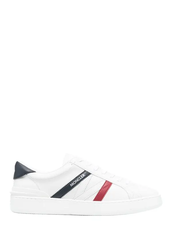 Moncler Faux-leather Sneakers - White