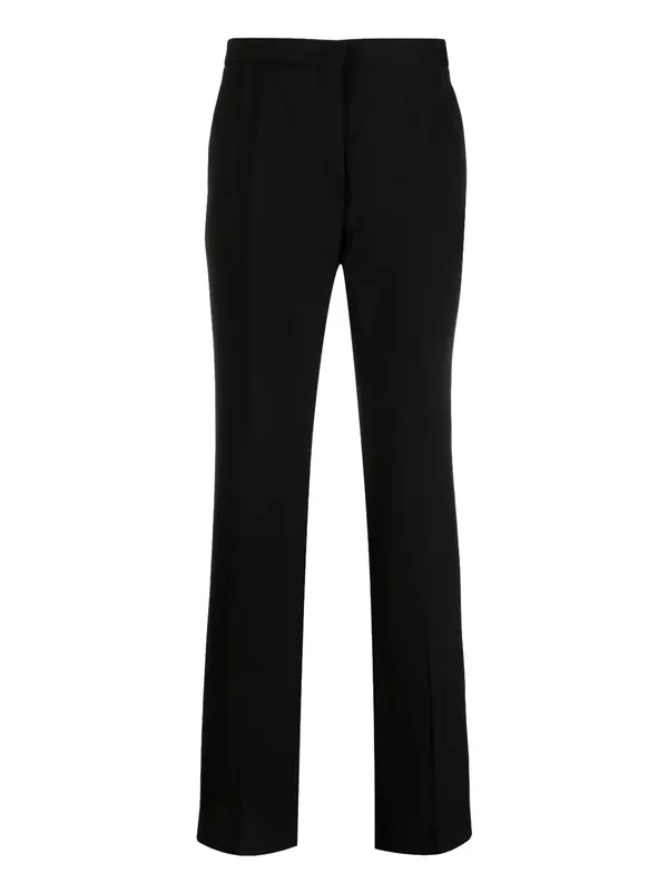 JIL SANDER Pressed-crease Tailored Trousers - Black