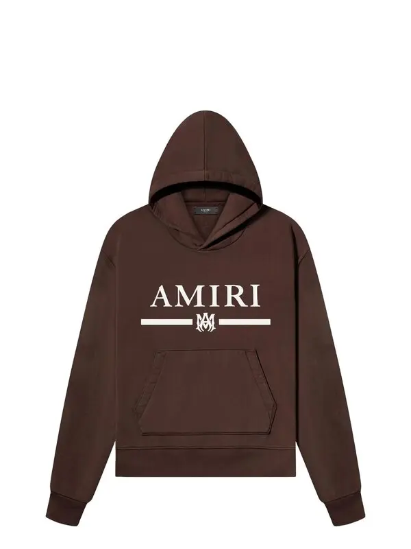 Amiri Logo-print Hoodie - Brown