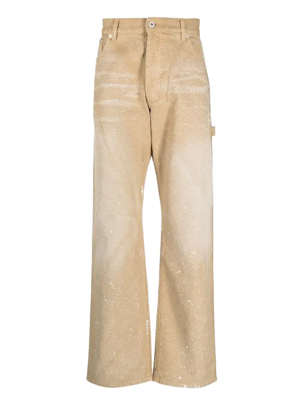 Heron Preston Paint-splatter Trousers - Neutrals