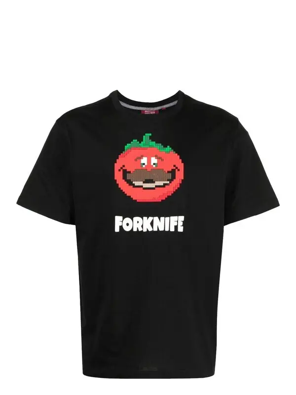 MOSTLY HEARD RARELY SEEN Forknife Cotton T-shirt - Black