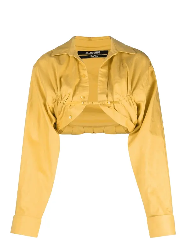 Jacquemus Le Papier Bolero Shirt - Yellow