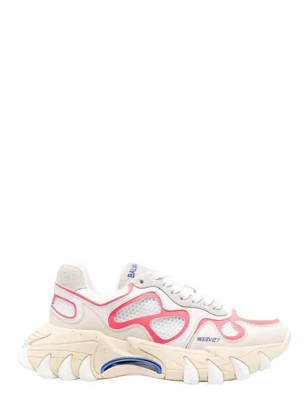 Balmain B-east Panelled Lace-up Sneakers - White