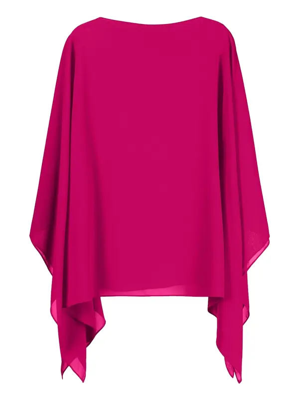 BLANCA VITA Long Wide-sleeved Blouse - Pink