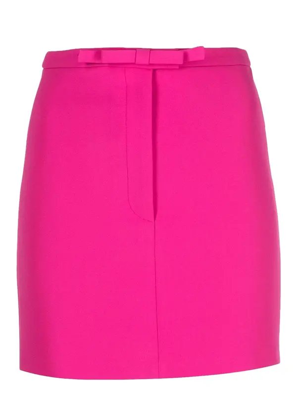 BLANCA VITA Bow-detail Mini Skirt - Pink