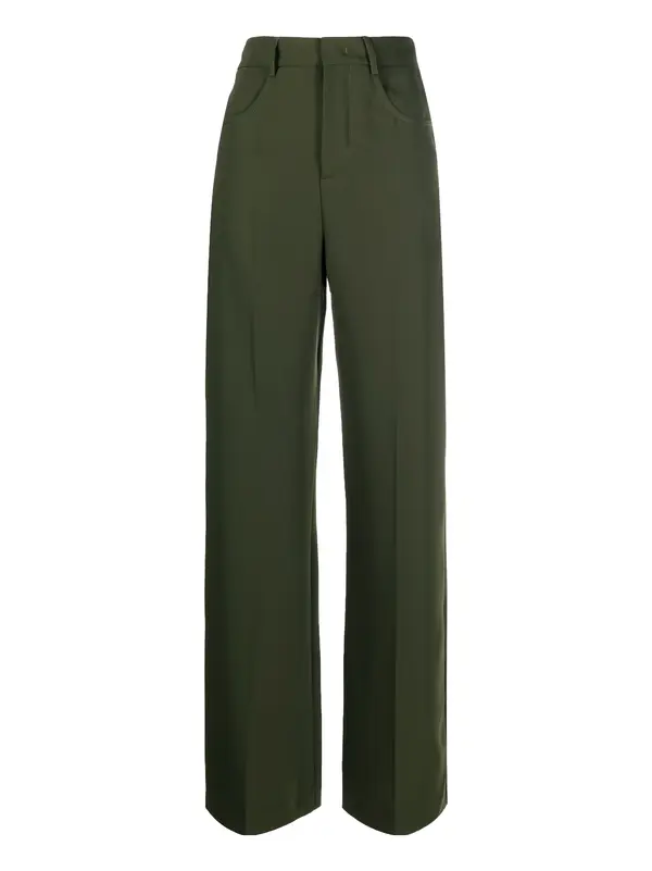 BLANCA VITA Straight-leg Trousers - Green