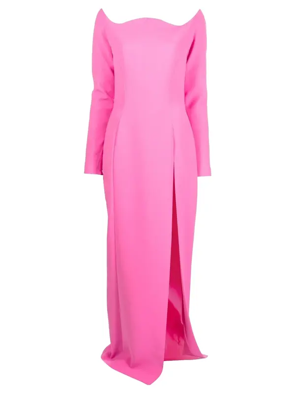 MONOT Off-shoulder Floor-length Gown - Pink