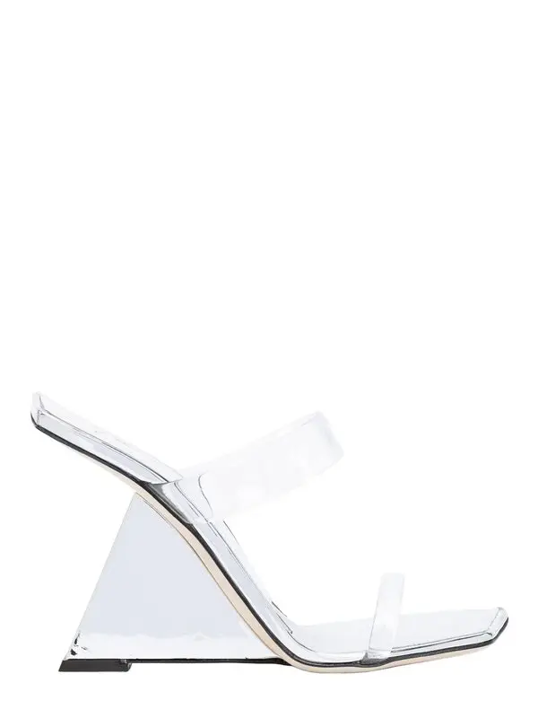 GIUSEPPE ZANOTTI Lilii Borea Transparent Wedge Sandals - Neutrals