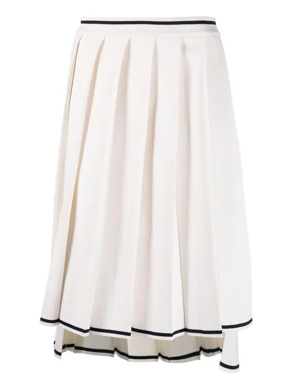 Thom Browne Pleated Skirt - White