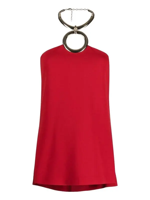 Elie Saab Necklace-collar Halterneck Top - Red