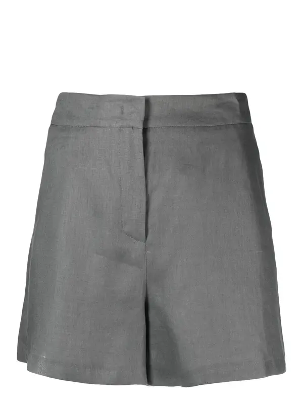 BLANCA VITA High-waisted Tailored Shorts - Grey