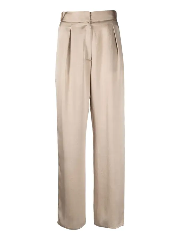 Dusan Cropped Palazzo Pants - Neutrals