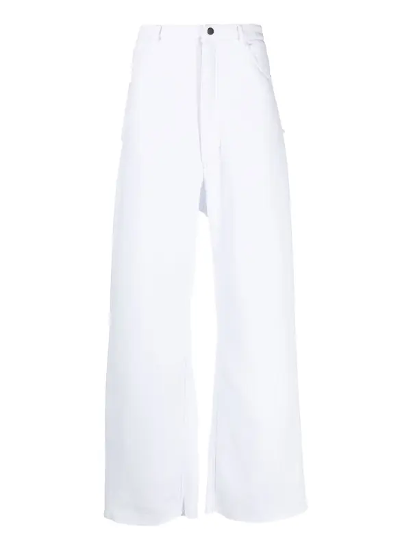 Natasha Zinko Box-shaped Pockets Trousers - White
