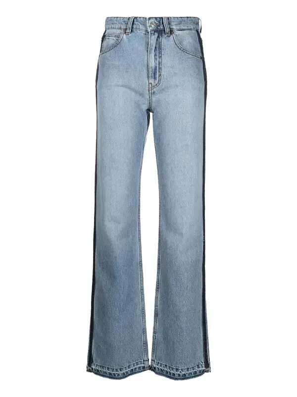 Victoria Beckham Julia High-waisted Straight Jeans - Blue