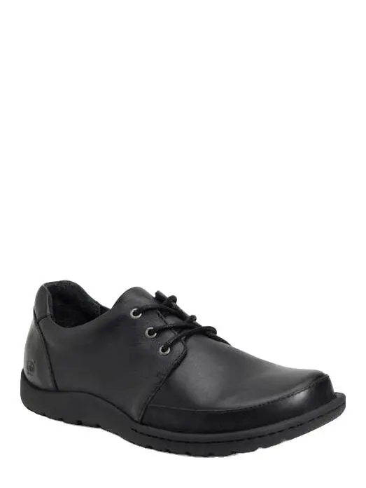 BØRN Nigel Plain Toe Derby - Black Leather