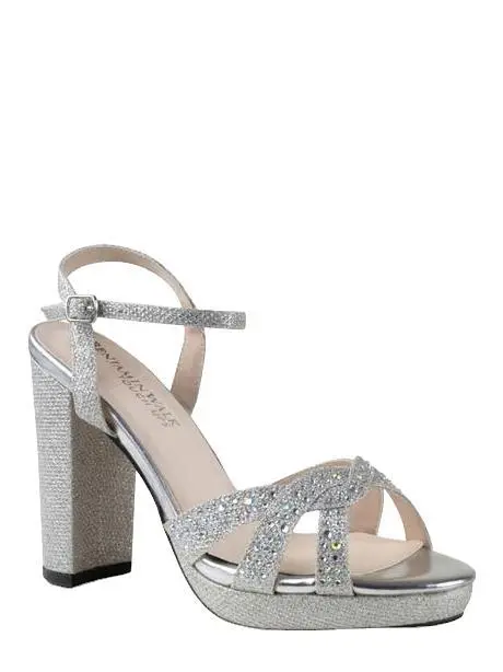 TOUCH UPS Ava Ankle Strap Sandal - Silver