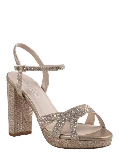 TOUCH UPS Ava Ankle Strap Sandal - Champagne