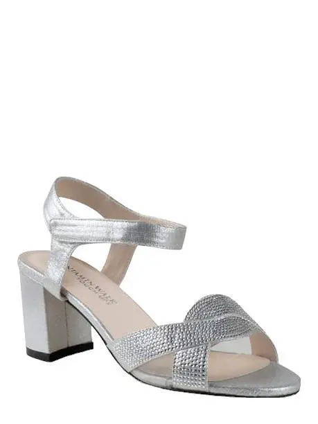 TOUCH UPS Cam Ankle Strap Sandal - Silver