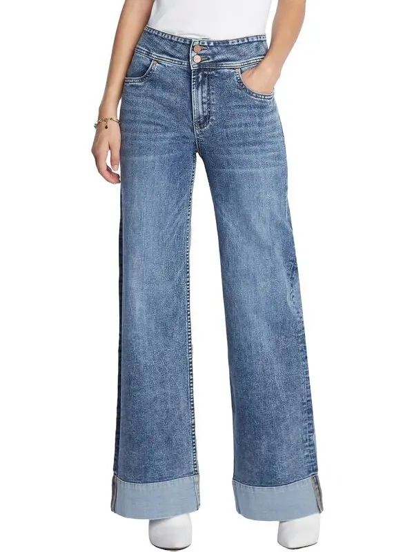HINT OF BLU Mighty High Waist Wide Leg Jeans - East Village