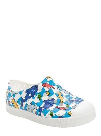 Native Shoes Jefferson Perforated Slip-on - Shlwht/shlwht/sharkgrid
